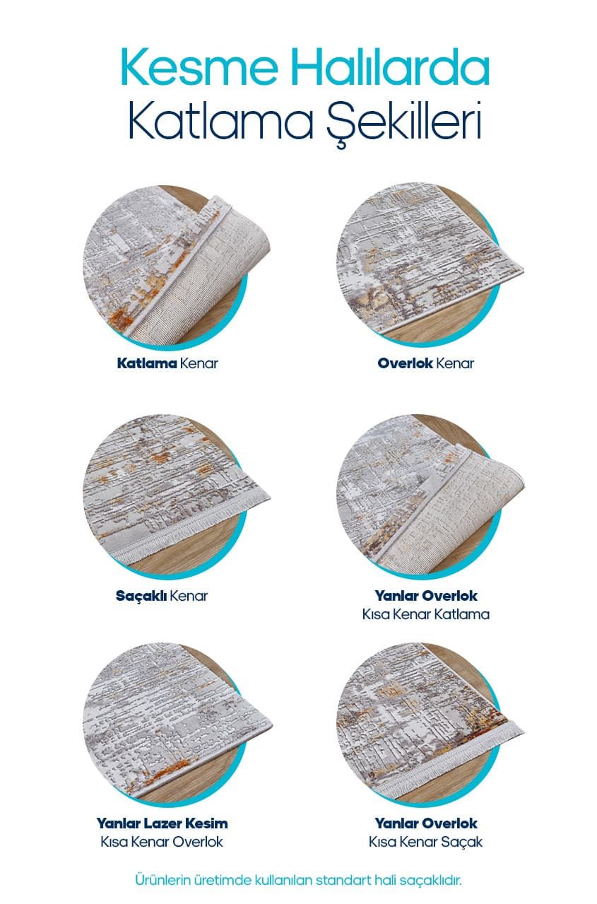 Lidya 16115 Dikdörtgen Tozumaz Makine Halısı 120X0000 - Gri | Gümüşsuyu